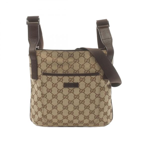 Gucci | Bags | Gucci Gg Shoulder Bag Beige Brown | Poshmark